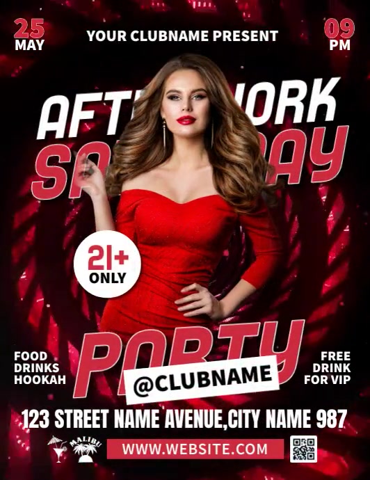 Saturday Party Template | PosterMyWall