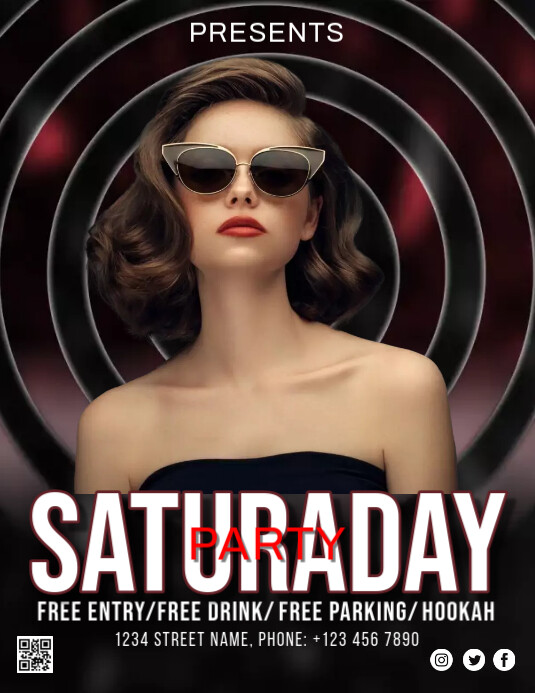 Saturday Party Template | PosterMyWall