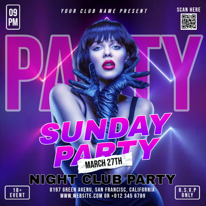 Saturday Party Template | PosterMyWall