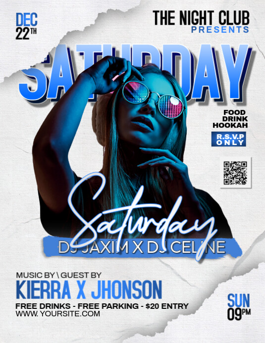 SATURDAY PARTY Template | PosterMyWall