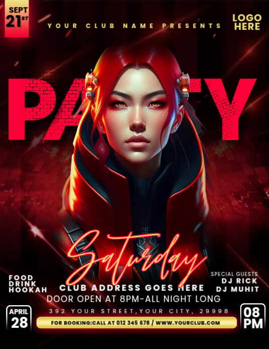 Copy of Saturday Party | PosterMyWall