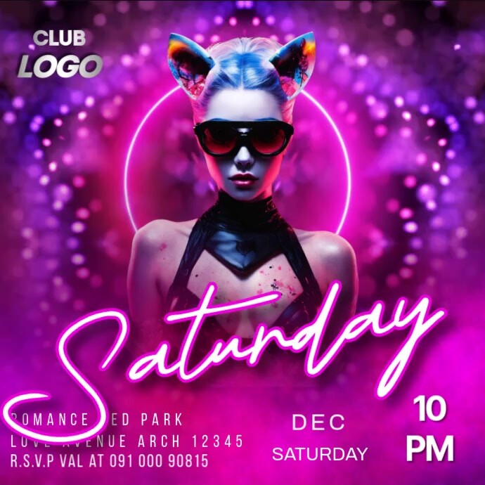 Saturday Party Template | PosterMyWall
