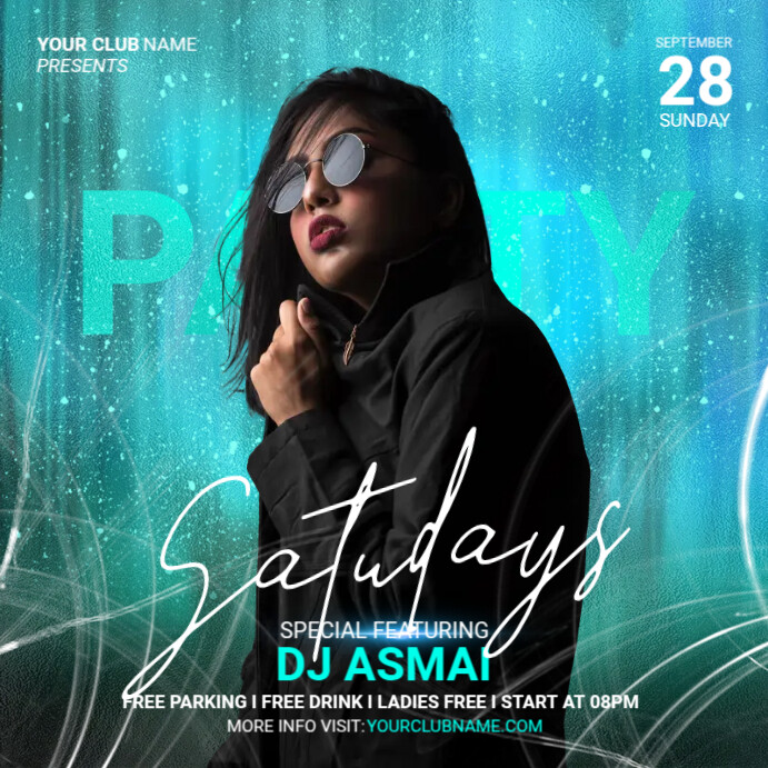 Copy of Saturday Party Event | PosterMyWall