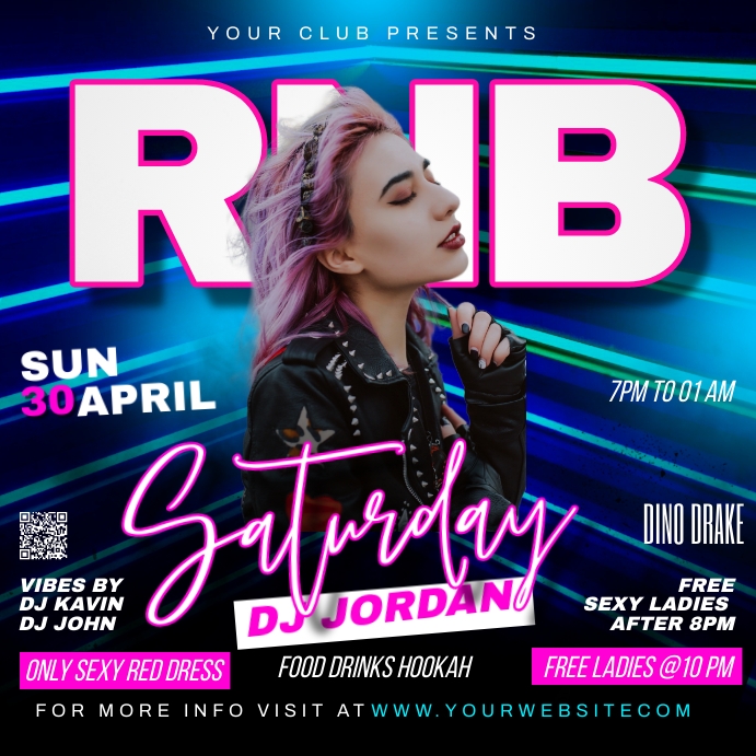 Modèle saturday Party flyer | PosterMyWall