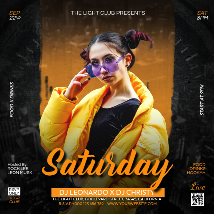 Copy of Saturday Party Flyer | PosterMyWall