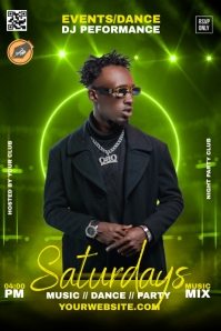 Saturday Party Flyers Poster Template | PosterMyWall