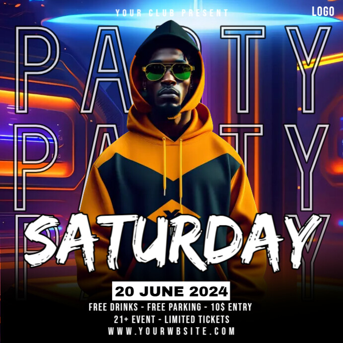 Saturday Party Instagram Template | PosterMyWall