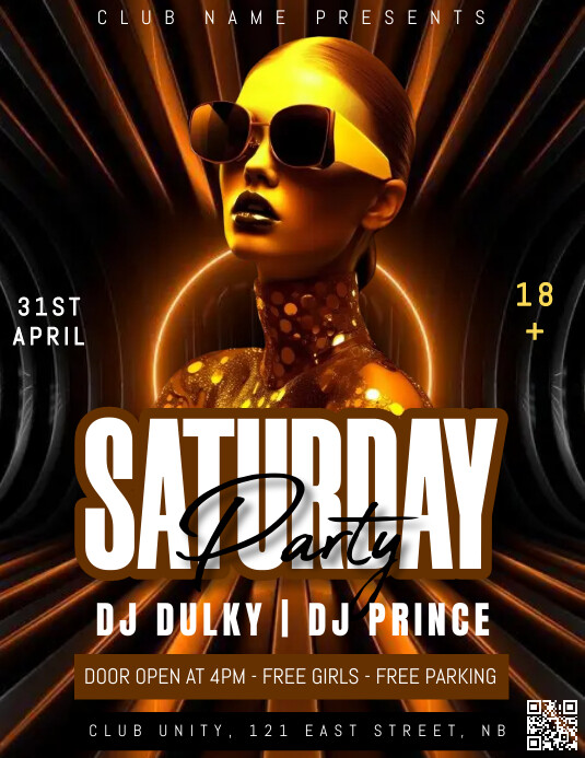 Saturday Party Poster Template | PosterMyWall