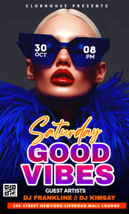 saturday party posters Template | PosterMyWall