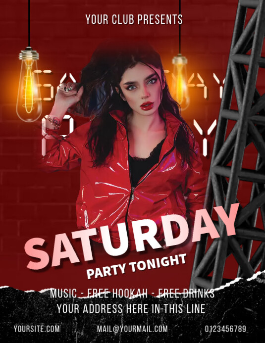 Saturday Party Template | PosterMyWall