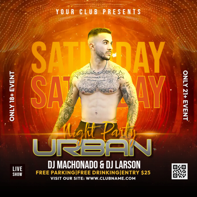 Saturday Party Template | PosterMyWall