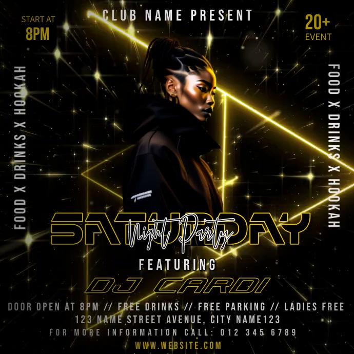 Plantilla de Saturday Party Video Template | PosterMyWall