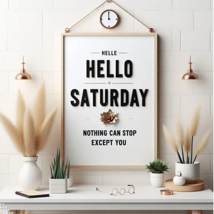 Saturday quotes Template | PosterMyWall