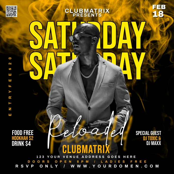 Saturday reloaded Template | PosterMyWall