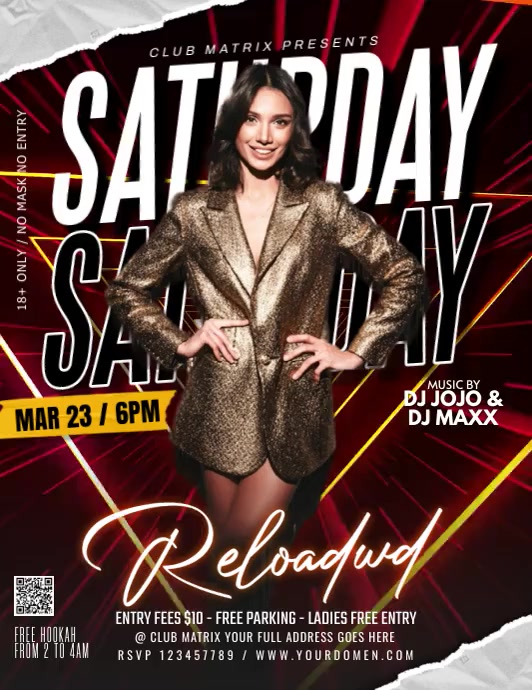 Saturday reloaded Template | PosterMyWall