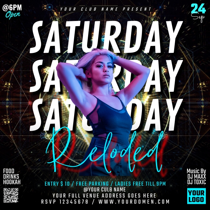 Copy of SATURDAY RELODED | PosterMyWall