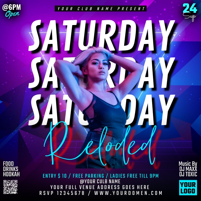 Copy of SATURDAY RELODED | PosterMyWall