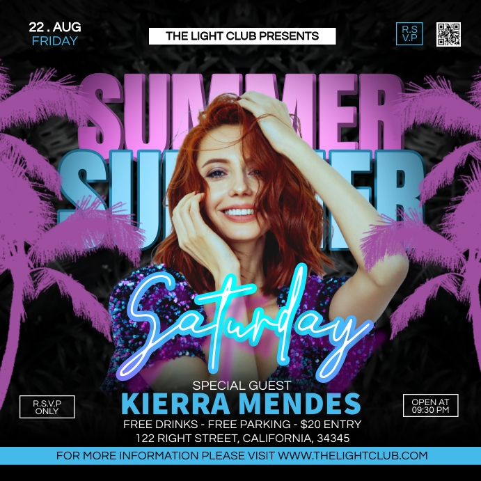 Saturday Summer Party Template | PosterMyWall