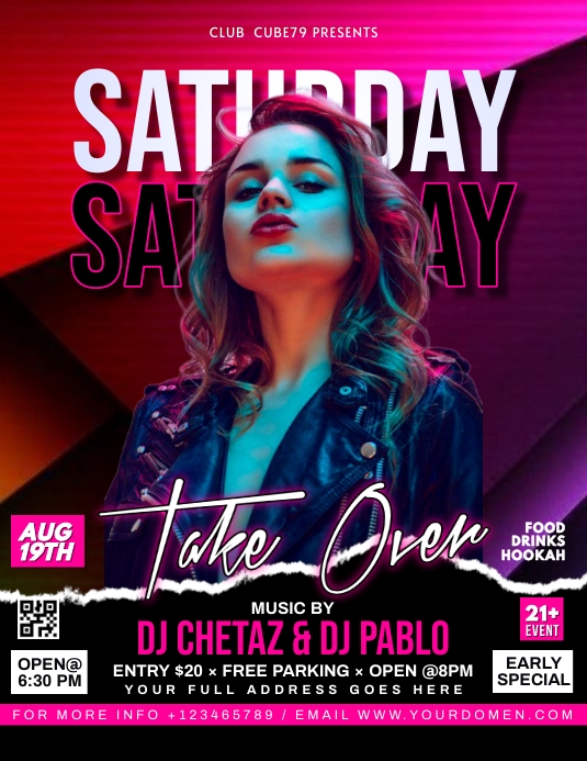 Saturday take over Template | PosterMyWall