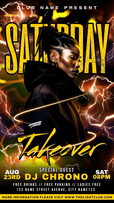 Saturday Takeover Video Ads Template | PosterMyWall