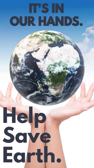 Save Earth Video Template | PosterMyWall