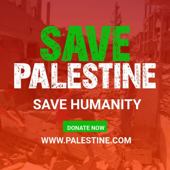 Save Palestine post Template | PosterMyWall