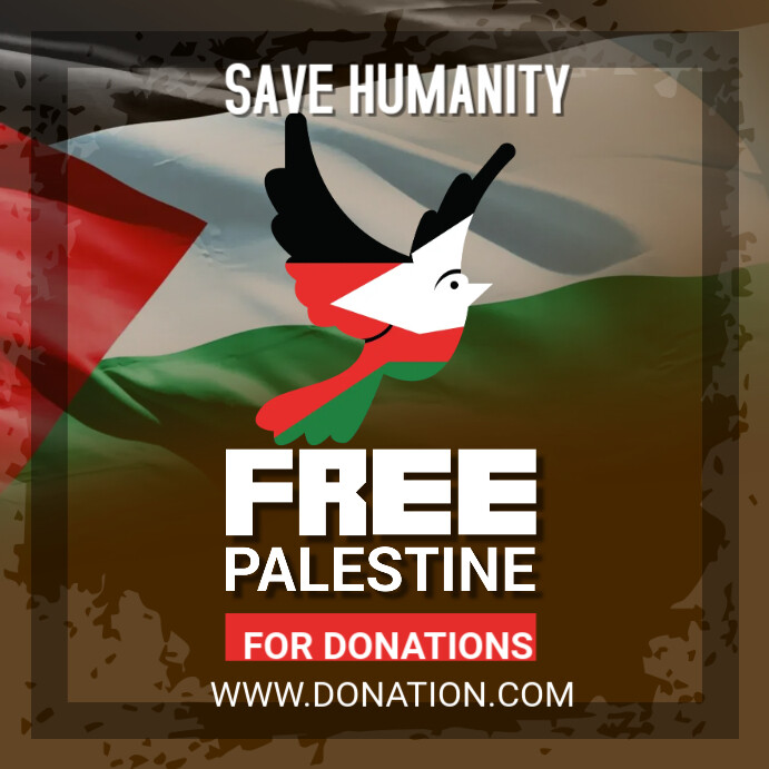Save Palestine post Template | PosterMyWall
