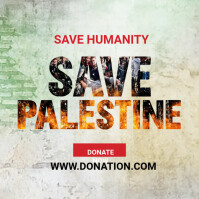 Save Palestine post Template | PosterMyWall