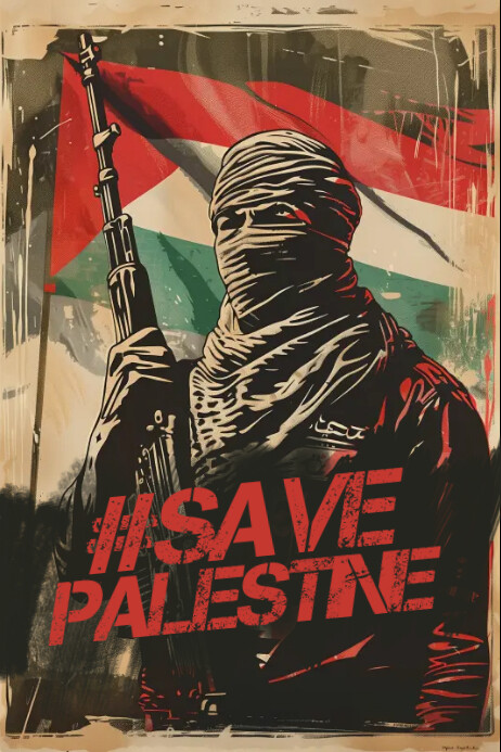 Save Palestine Poster Template | PosterMyWall