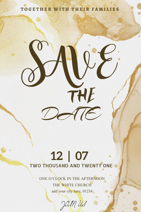 save the date 2 Template | PosterMyWall