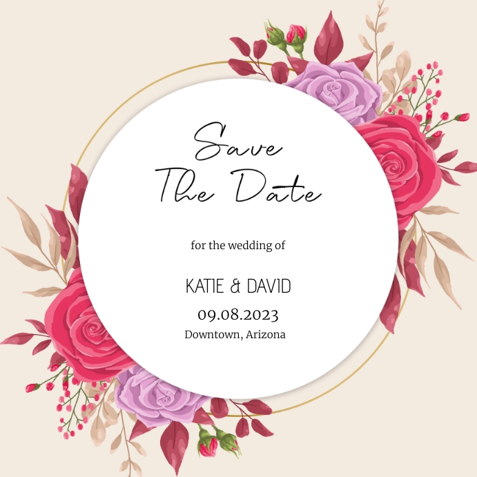 Save the Date card Template | PosterMyWall