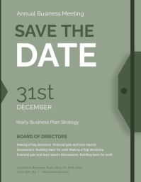 Save the date business meeting flyer template | PosterMyWall
