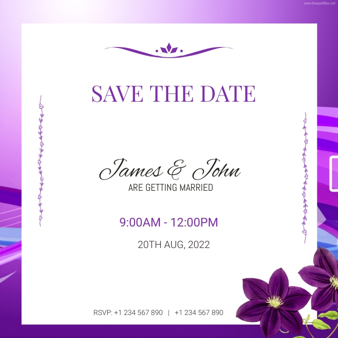 Copy of save the date | PosterMyWall
