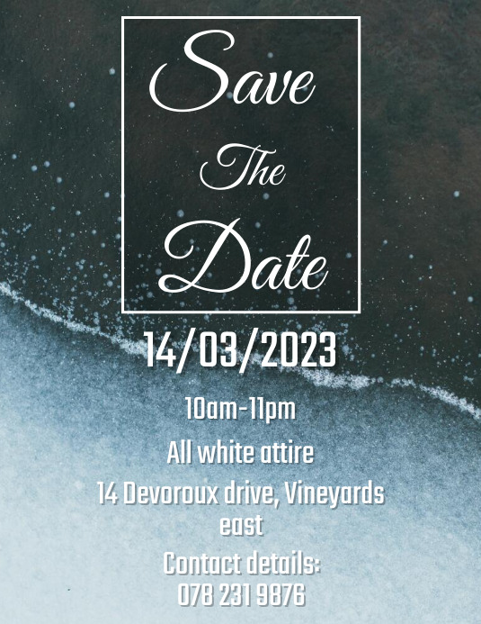 Copy of Save the date | PosterMyWall