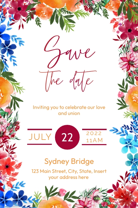 Save the date Template | PosterMyWall