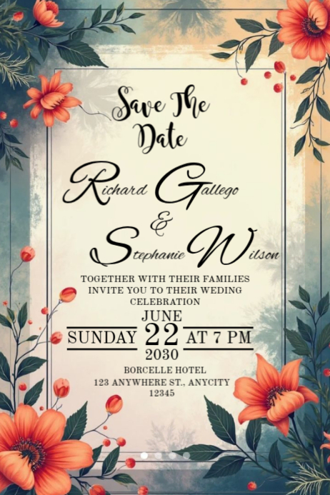 Save The Date Template | PosterMyWall