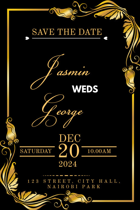 save the date Template | PosterMyWall