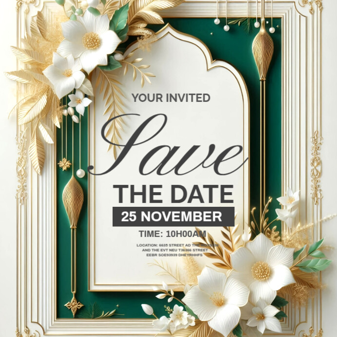 Copy of save the date | PosterMyWall