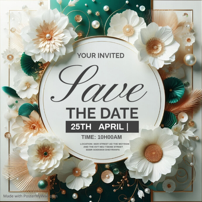 Copy of save the date | PosterMyWall