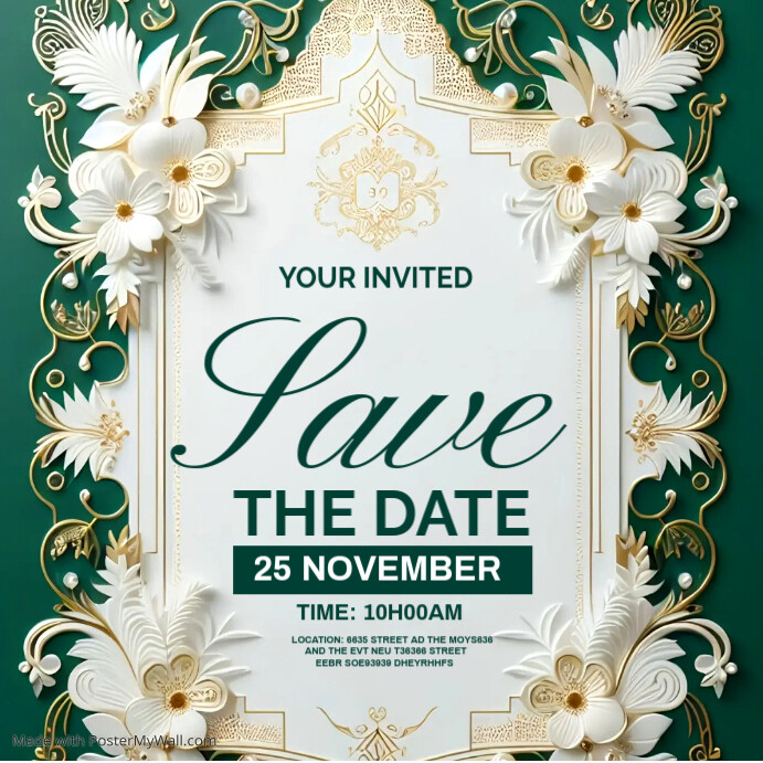 Copy of save the date | PosterMyWall