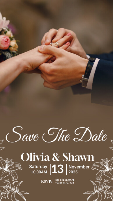 Plantilla de Save the date | PosterMyWall