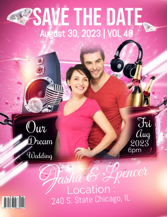 Copy of save the date flyer announcement flyer , wed | PosterMyWall