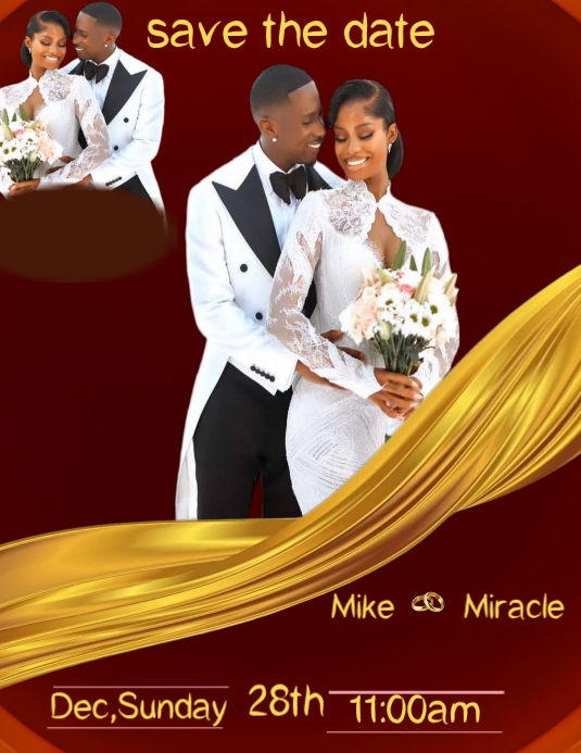 Save the date flyer design template | PosterMyWall