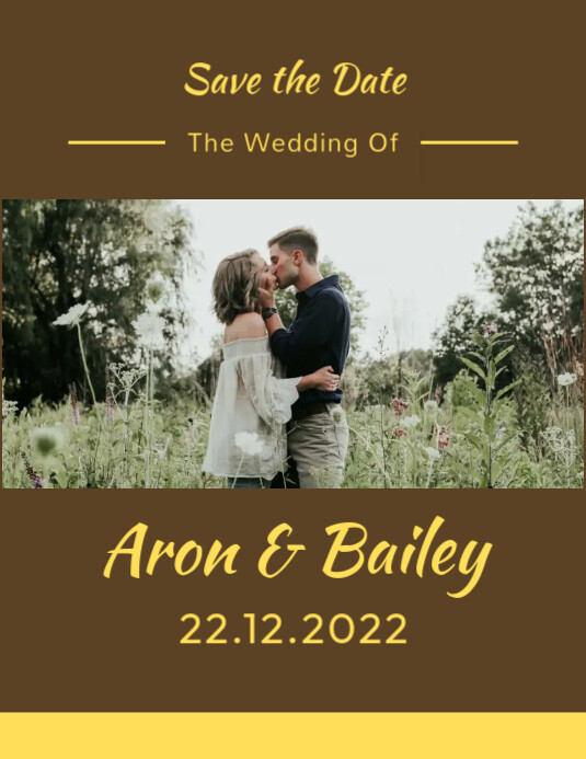 Save The Date Flyer Template | PosterMyWall