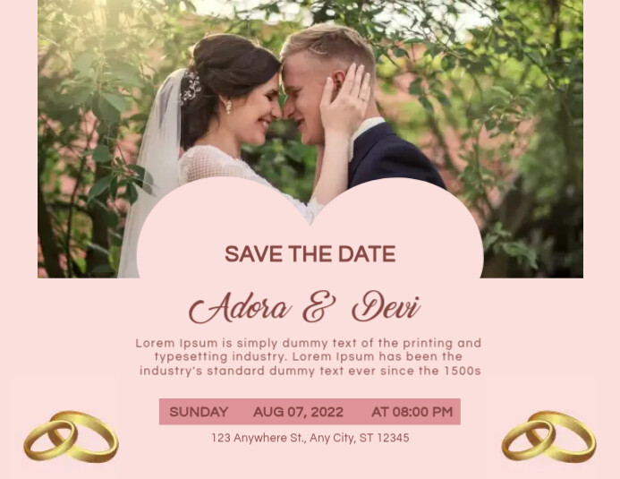 Save The Date Flyer Template | PosterMyWall