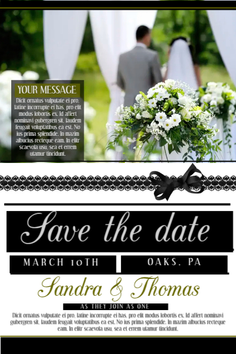 Save the date Template | PosterMyWall
