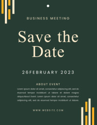 save the date corporate flyer Template | PosterMyWall