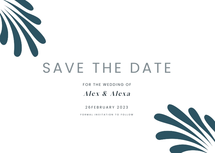 save the date FLYER TEMPLATE | PosterMyWall