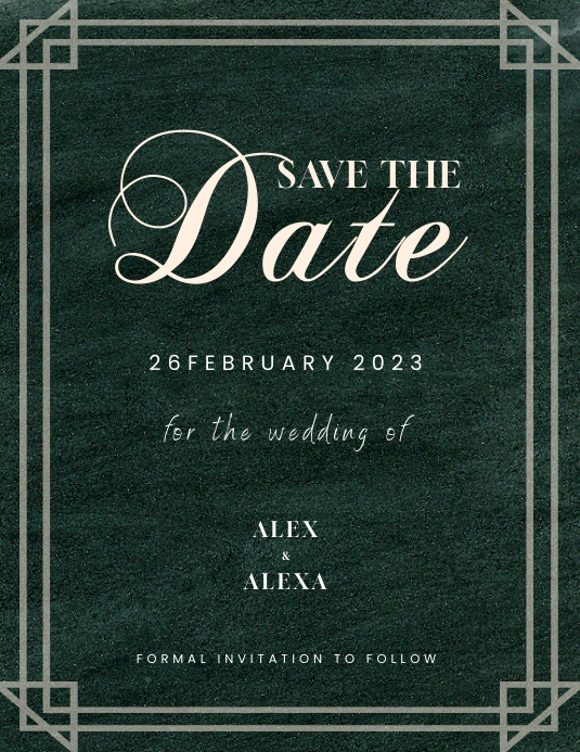 save the date FLYER TEMPLATE | PosterMyWall