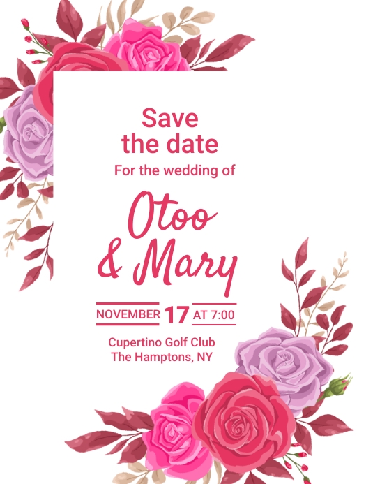 Save the Date Flyer Template | PosterMyWall